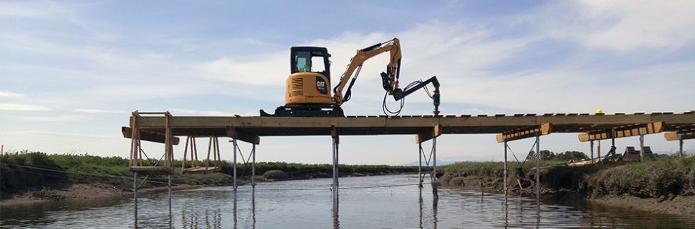 Helical Piles Foundation Project - Estuary Boardwalk Tsawwassen